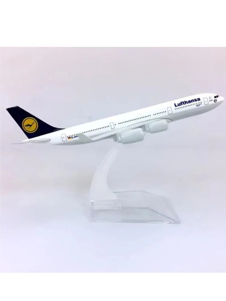 16 см модель самолета Lufthansa a340, для демонстрации