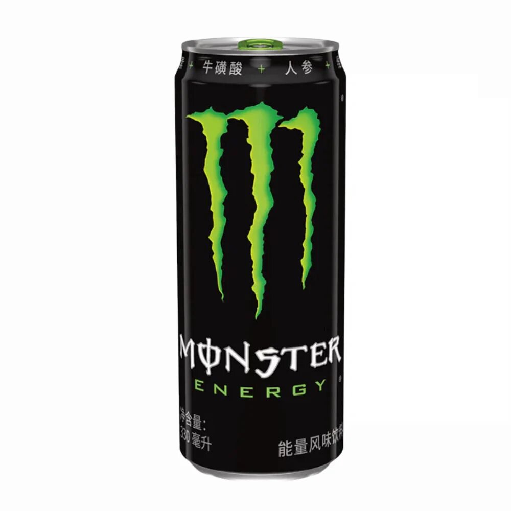 Monster Energy Original, 0.33 л, 12 шт, slim-банка (энергетический напиток Монстр Энерджи, классический, черный, Китай)
