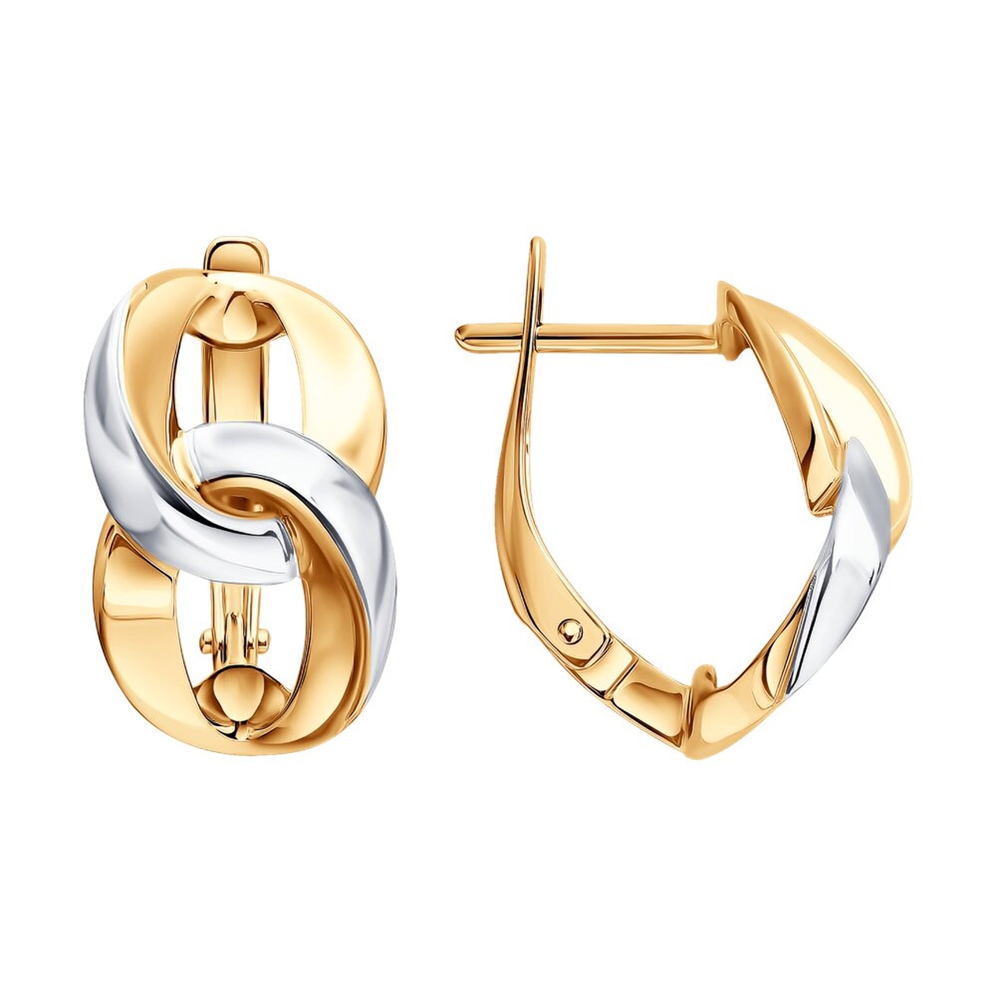 Серьги Diamant online, красное золото, 585 проба