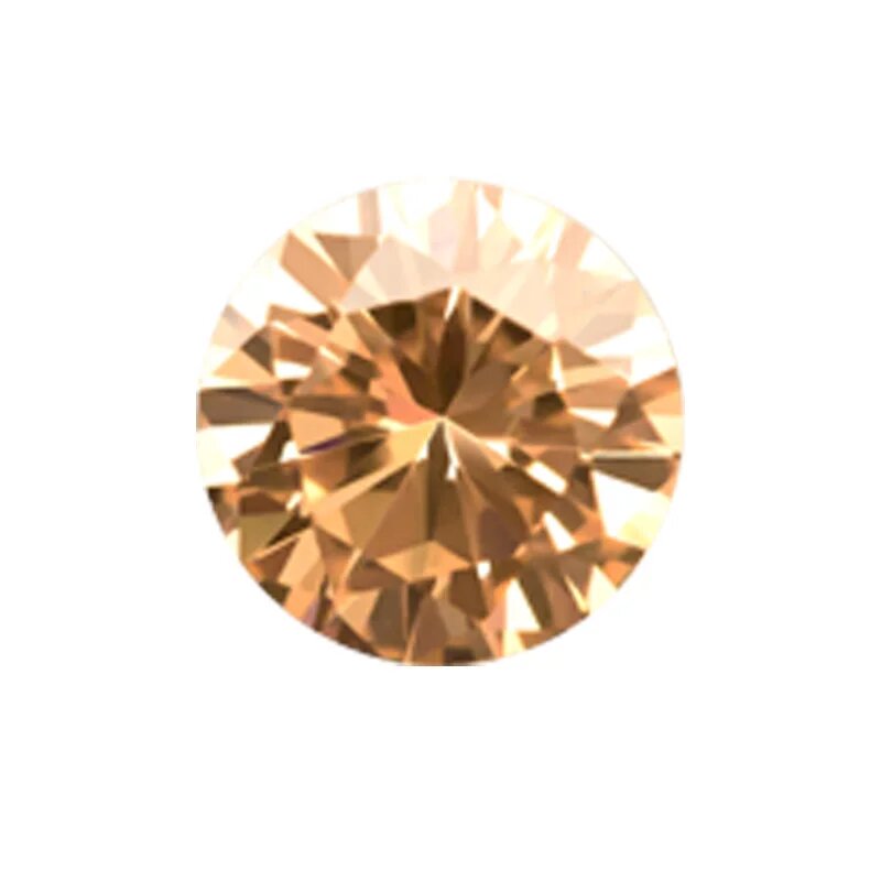 Кубический цирконий Champagne CZ, 2.0mm, 100шт