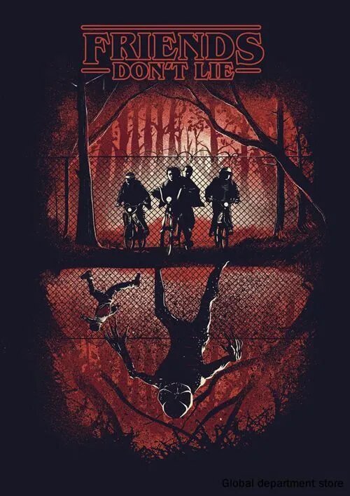 Деревянные пазлы 1000 элементов, подарочная упаковка,50x75cm, Stranger Things, странные вещи, подарочный набор для взрослых, продвинутый уровень сборки 5-10.