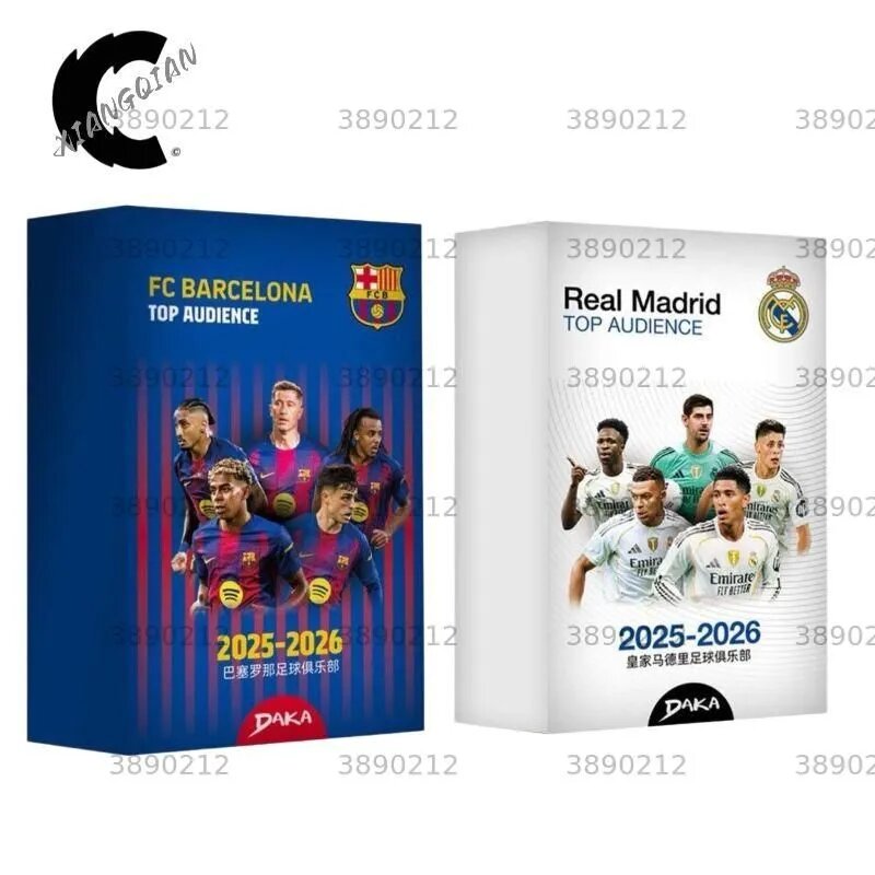 25-26 DAKA Последние Real Madrid Barcelona Box Mbappe Yamal Football Blind Box Star Card
