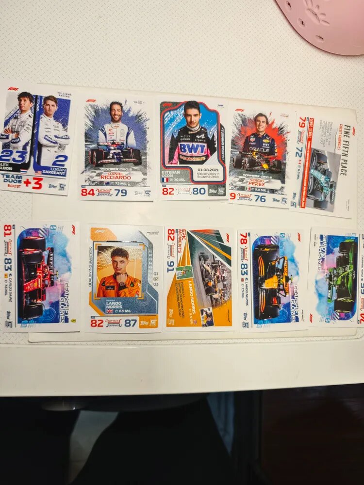 Коллекционная карточка Topps F1