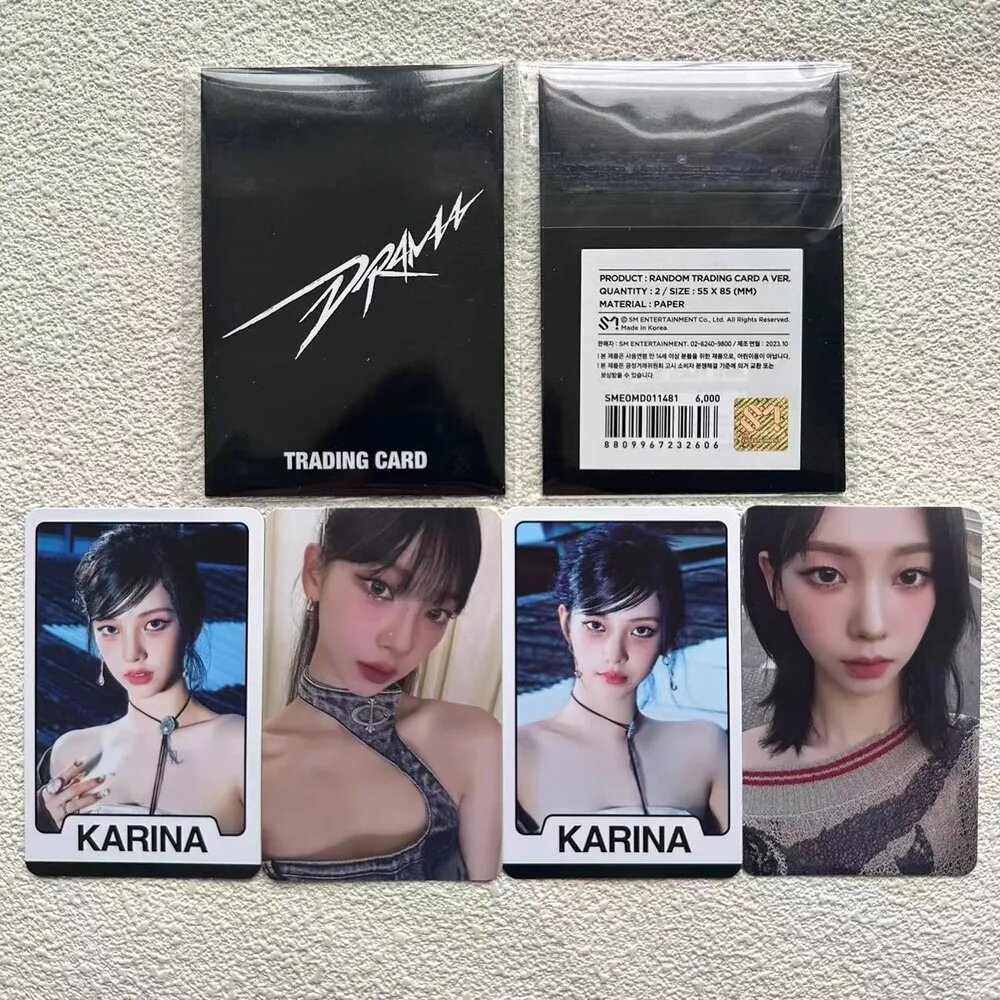 Aespa 4th Mini Album Drama Random Trading Cards чак