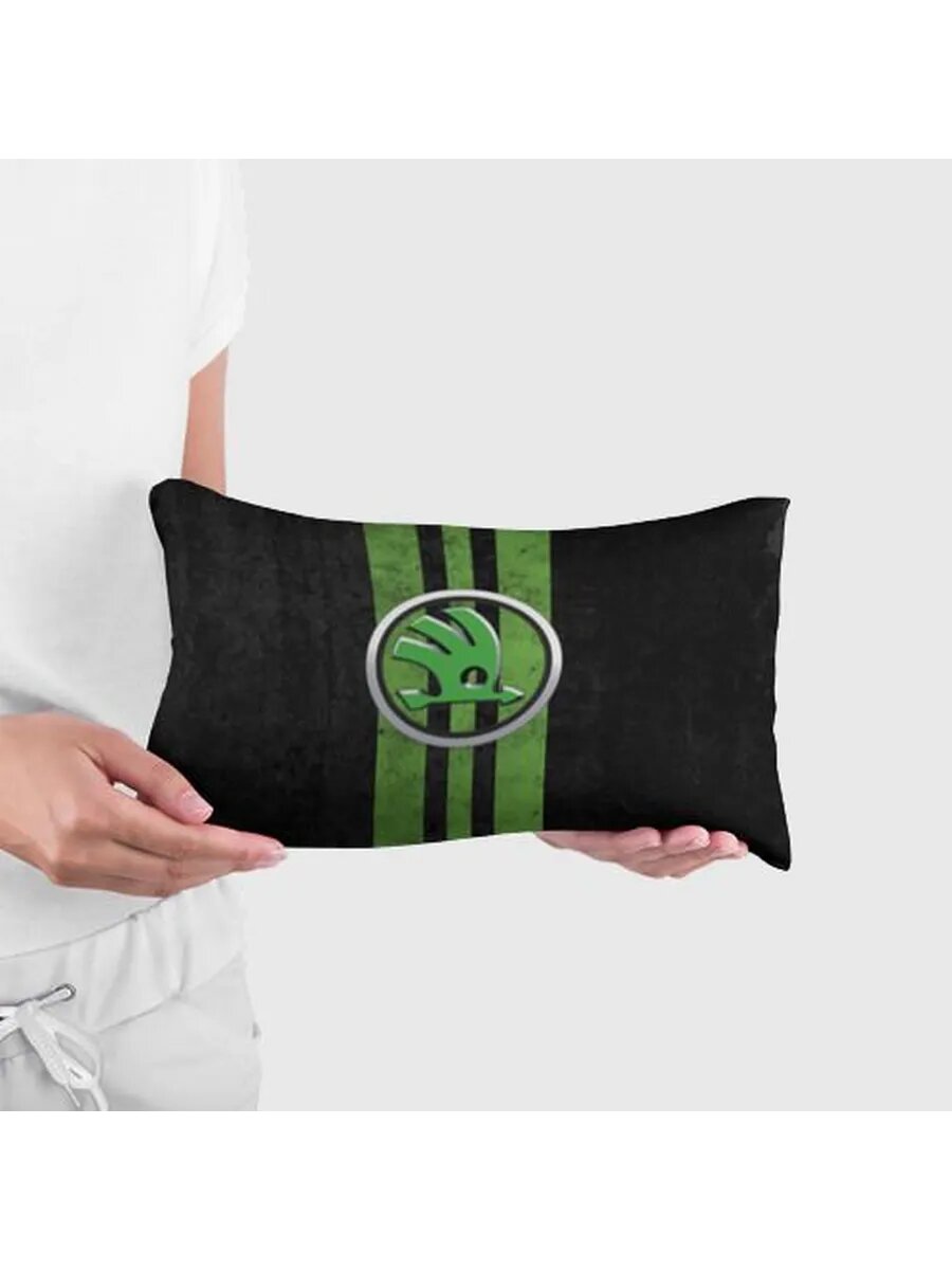 Skoda green logo Подушка — фото 1