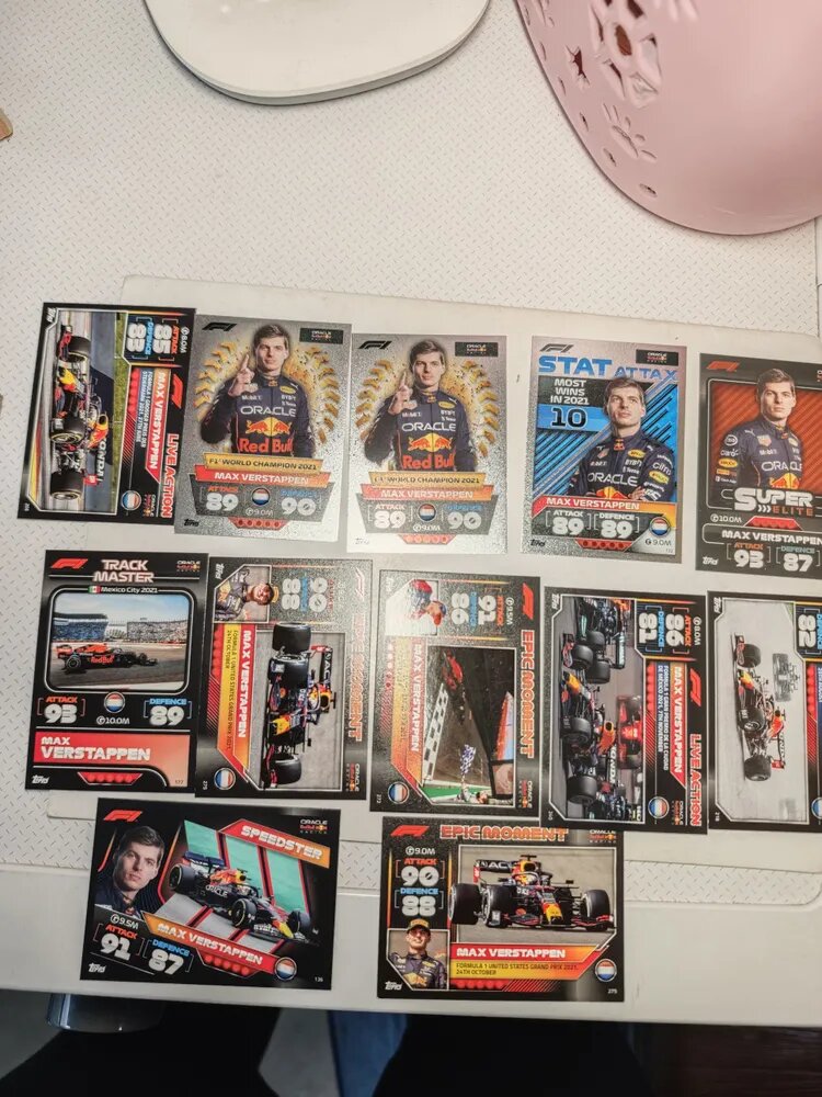 Коллекционная карточка Topps F1 2022 года VERSTAPPEN