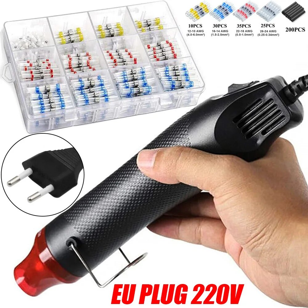 Термофен мини 300 Вт, красный, EU Plug 220V
