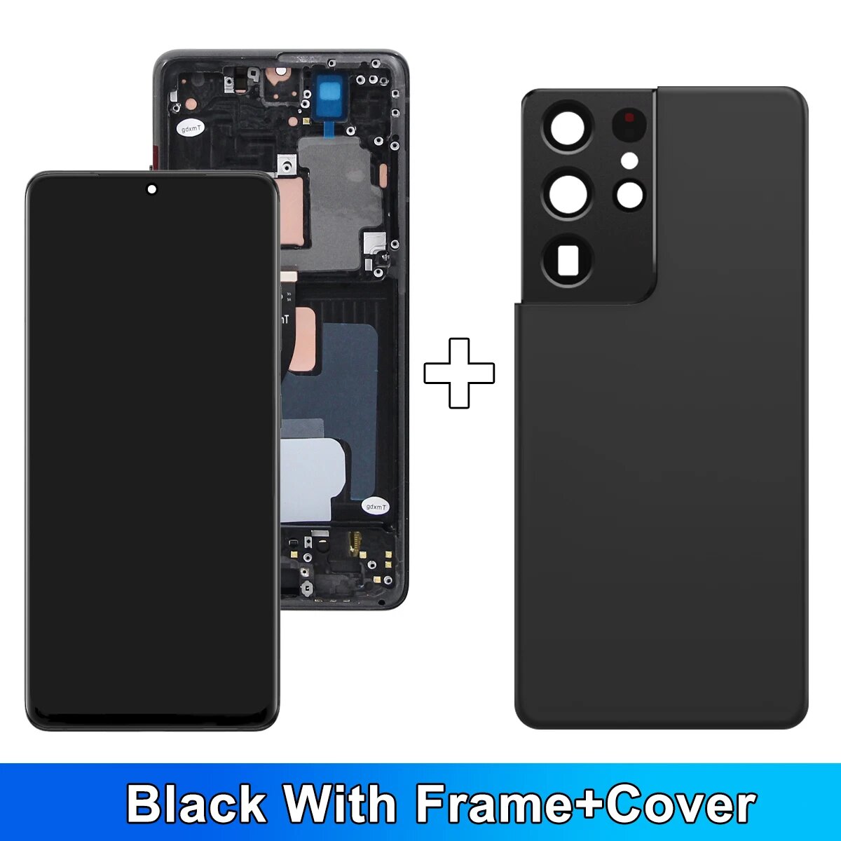Samsung Galaxy S21 Ultra Экран в сборе Black Frame I Cover