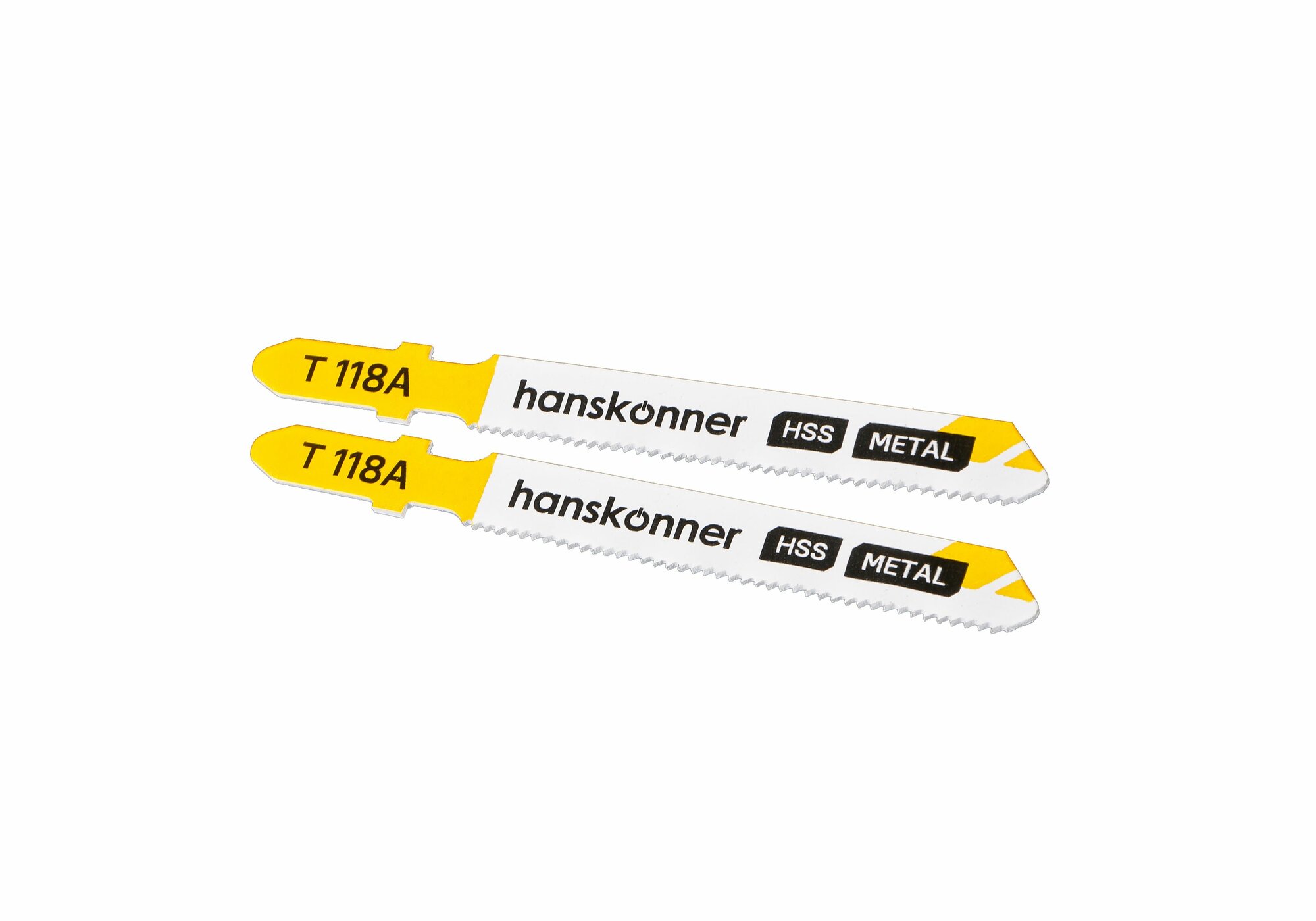 Пилки для лобзика по металлу Hanskonner H02-118A, набор 2 шт, 76 мм, T118A