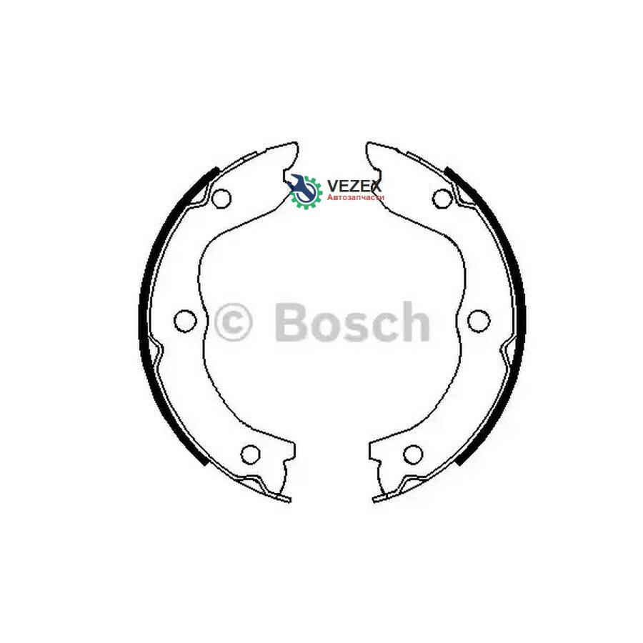BOSCH 0986487698 Колодки тормозные барабанные