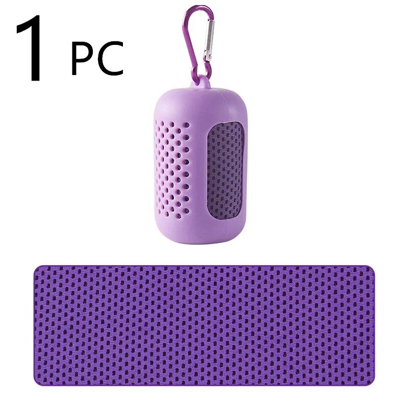 Микрофибра Быстросохнущее Полотенце для Спорта Фиолетовый, 1 pc-1