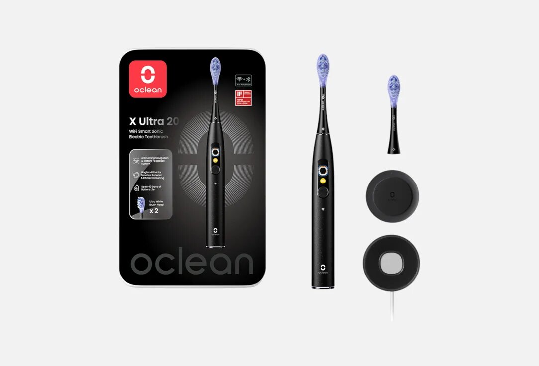 Oclean X Ultra 20 Электрическая зубная щетка 1шт Черная