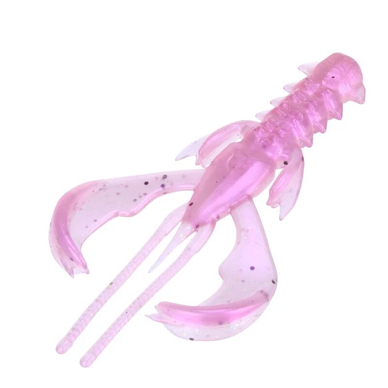 Набор мягких приманок WLDSLURE, имитация креветки, 10 шт Розовый, Pink