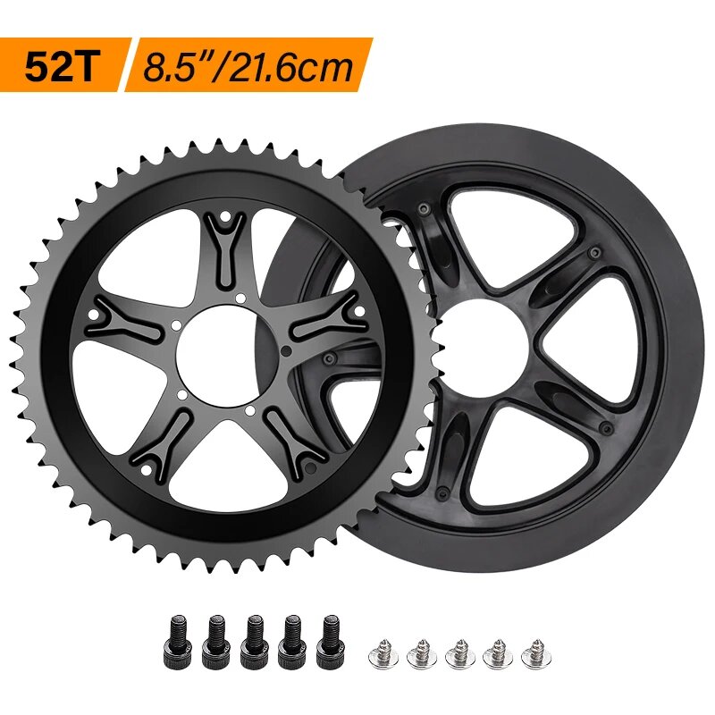 Звездочка BAFANG 44T алюминиевая для BBS01/BBS02 250/500/750 Вт BBS 52T