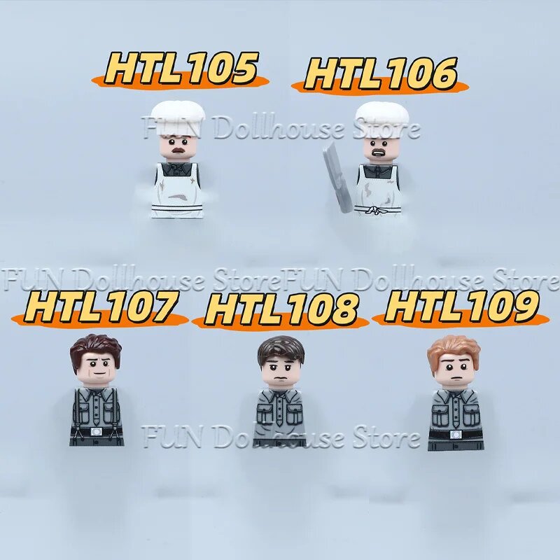 BRICKPANDA Минифигурки Военного Немецкого Солдата Повара B36-51-1-2-3-4-5