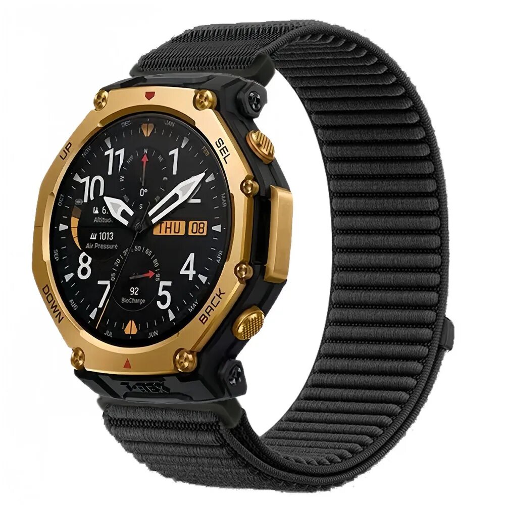 Нейлоновый ремешок для смарт-часов Amazfit T-Rex 3 Pro 48мм, дышащий нейлон, гибкий и износостойкость, повседневный модный спортивный стиль, подходит как мужчин, так и женщин
