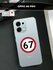 Чехол на Oppo A6 Pro / Оппо A6 Про с принтом Знак 67, прозрачный