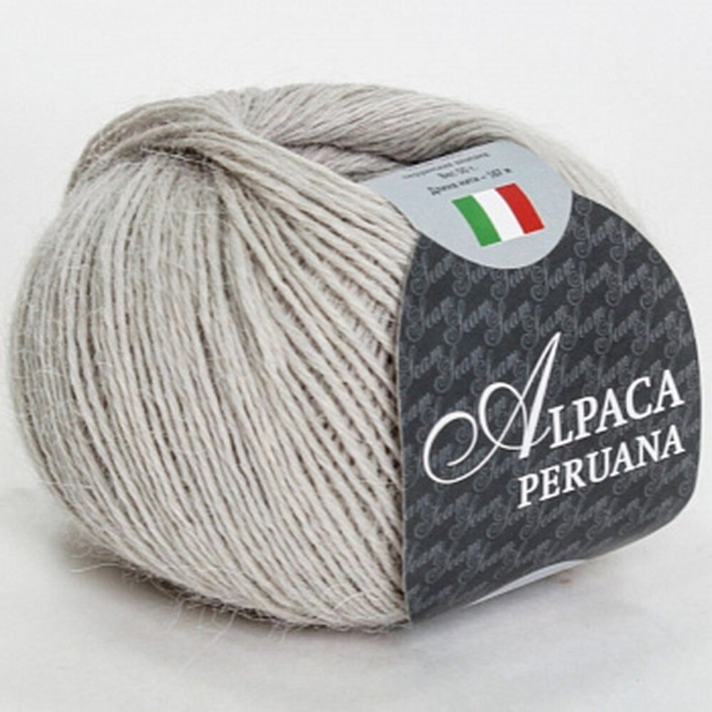 Пряжа для вязания Seam Alpaca peruana 5110 светло-серый 50 гр/167 м 100% перуанская альпака