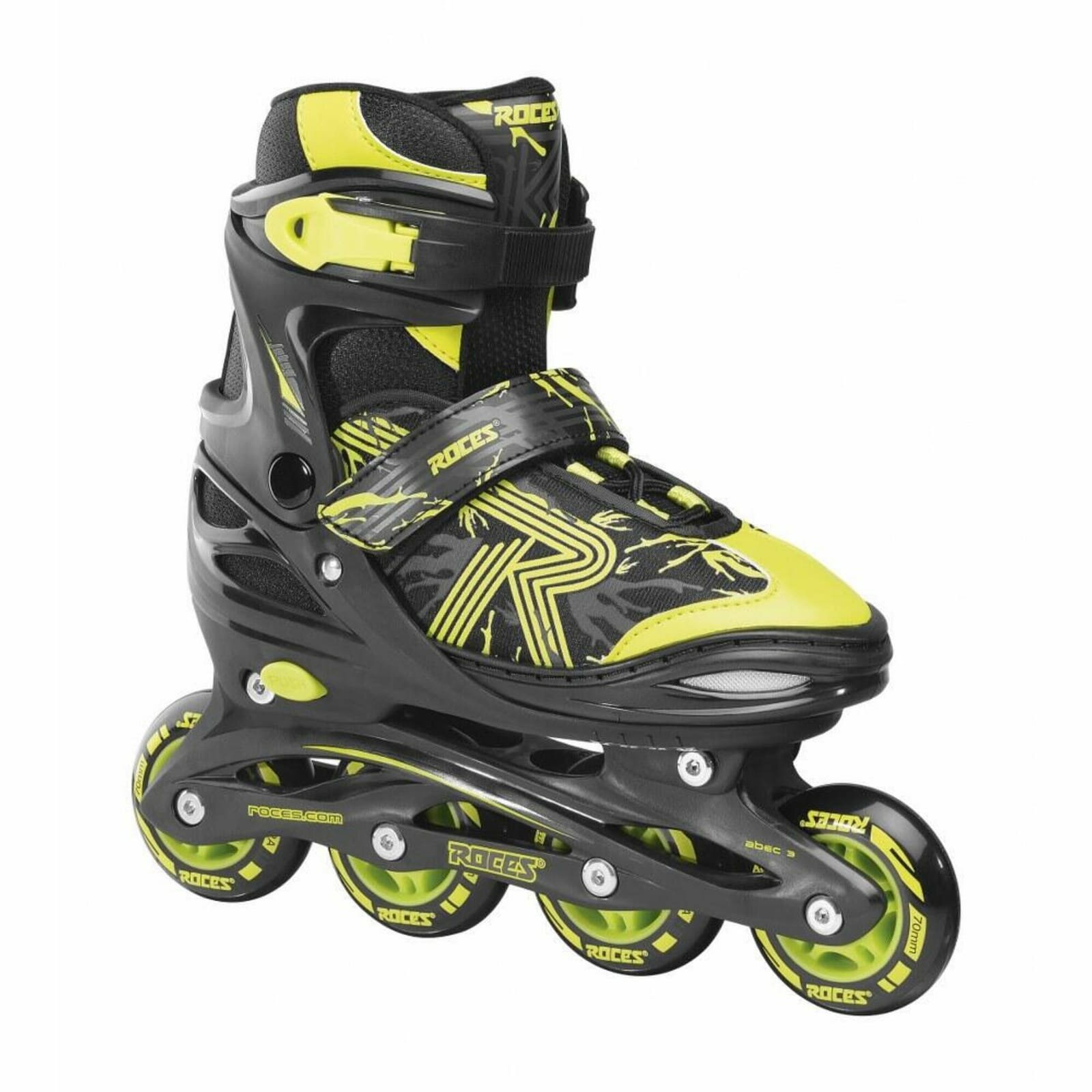 DECATHLON ролики roces jokey 3.0, черный/желтый, 30/33