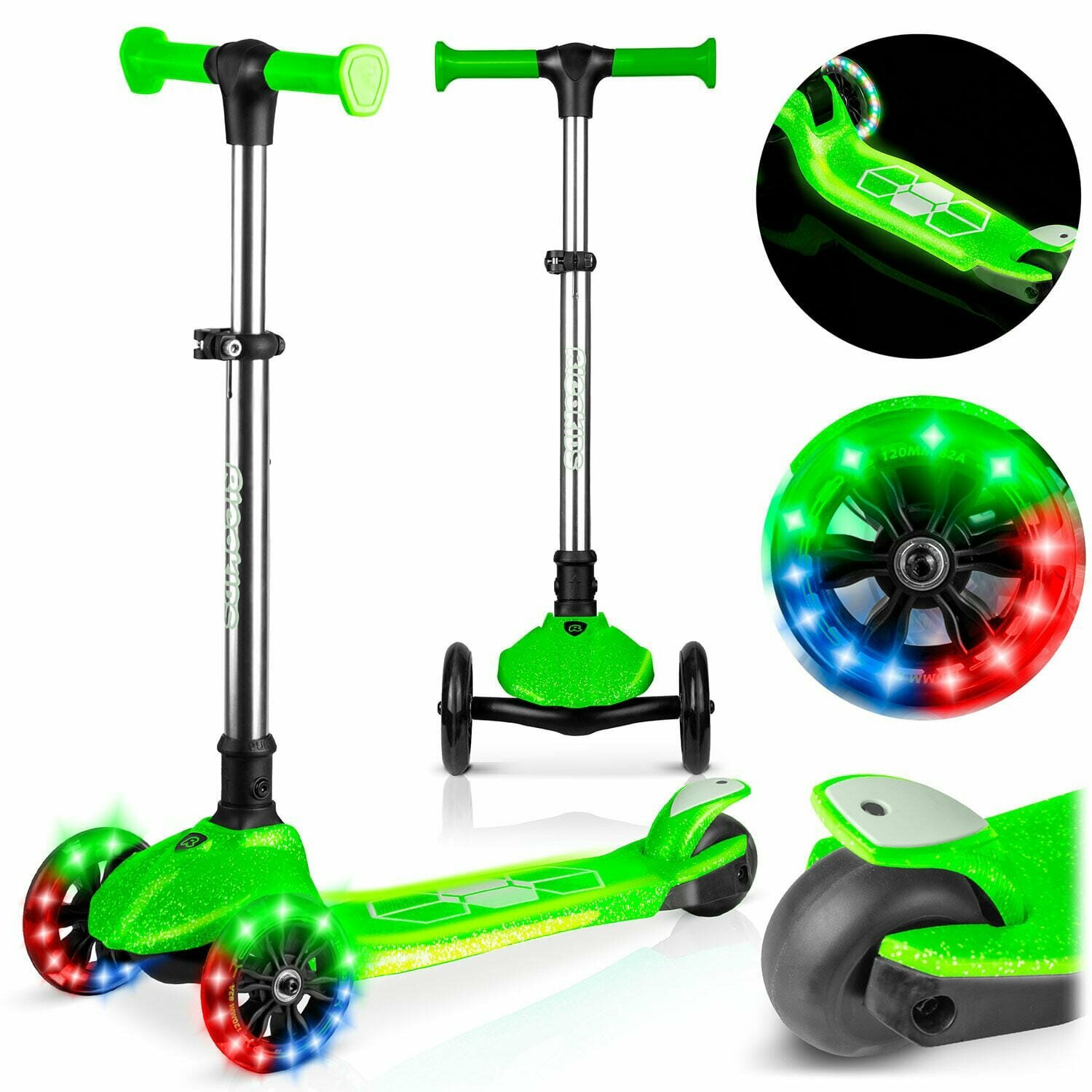 DECATHLON самокат трехколесный балансировочный Ricokids 765900, зеленый