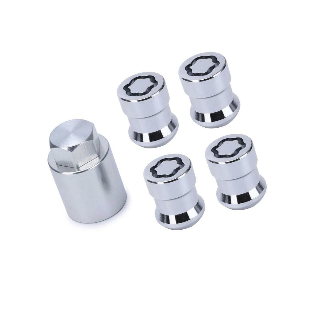 Защитные колесные гайки M12x1.5 (4 шт) с ключом