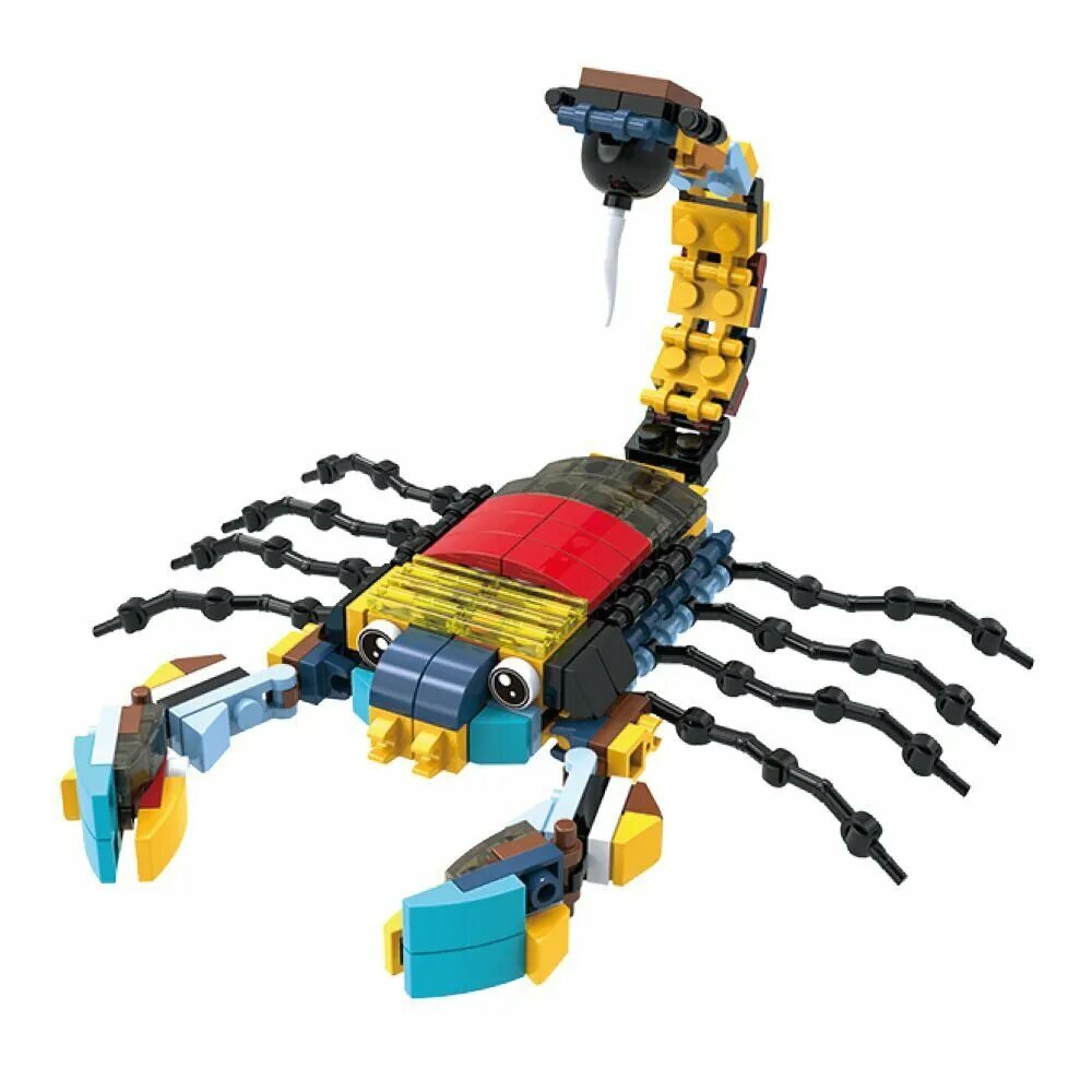 QBRIX KIDS Конструктор детский Мир жучков пластиковый для мальчика и девочки от 6 лет совместим с Lego (лего)
