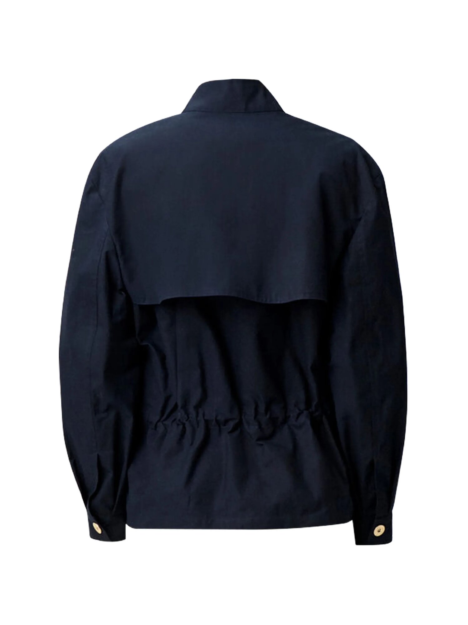Парка CLAUDIE PIERLOT Drawstring-waist storm-flap parka, размер 40, синий — фото 1