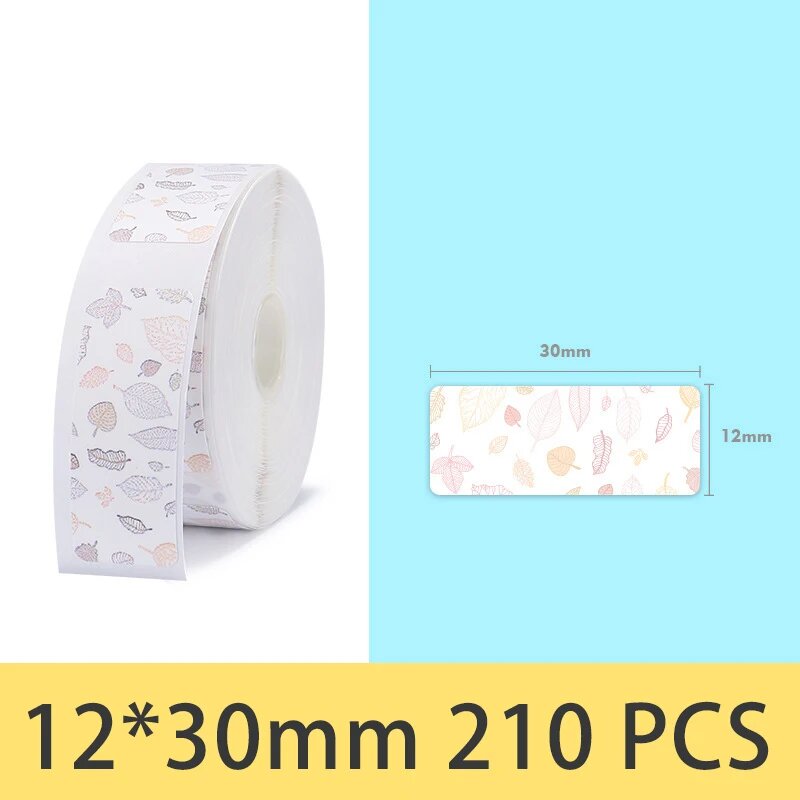 Термоэтикетки Bekia для принтера Niimbot D11 D110 12x30mm style 3