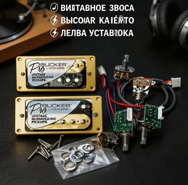 Винтажный хамбакер Epiphone Alnico Classic Bucker PRO, звукосниматель для гитары 2V1T с жгутом проводов
