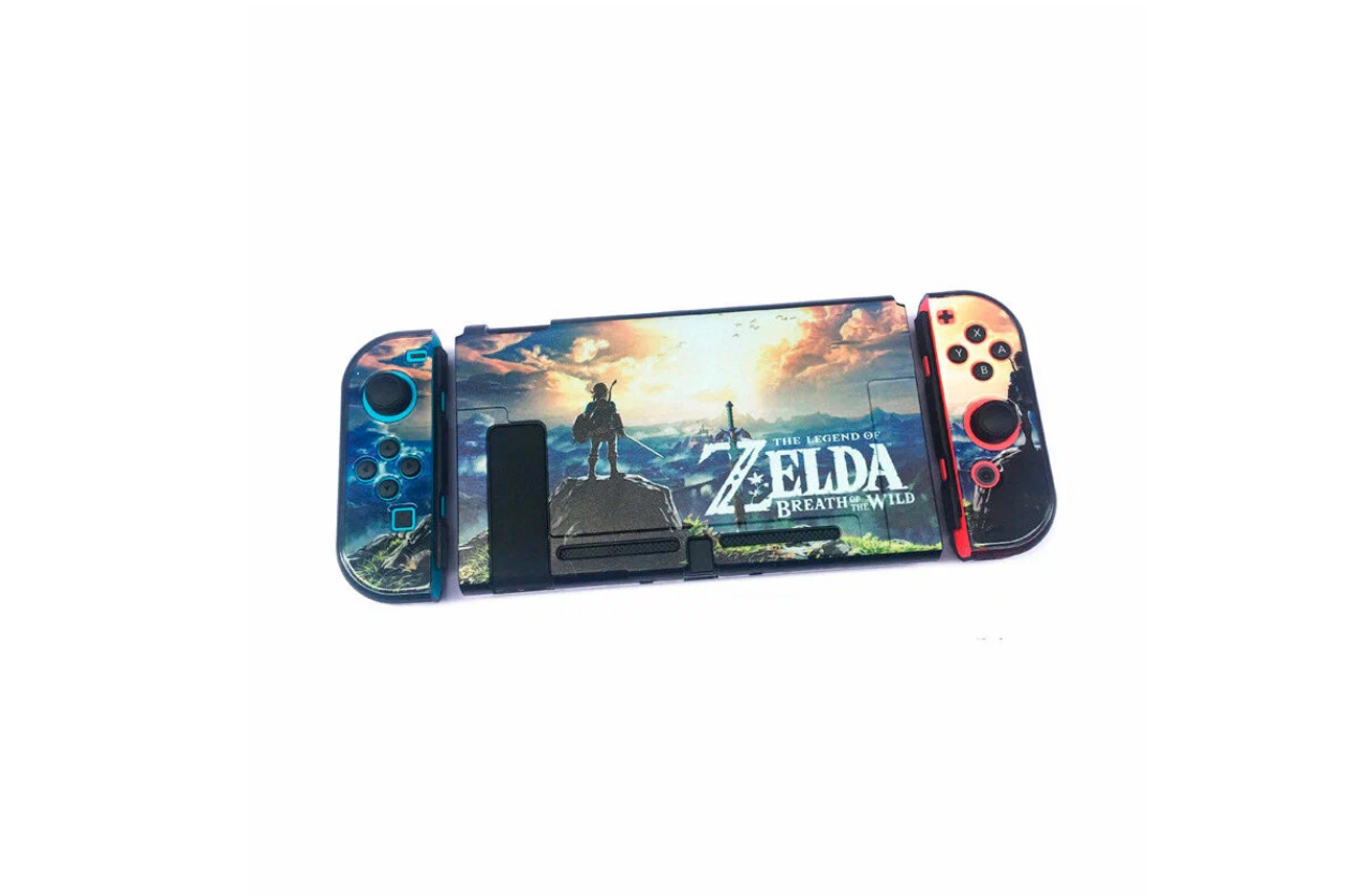Чехол Monster Hunter Zelda, для Nintendo Switch, противоскользящий, гипоаллергенный, бежевый/синий