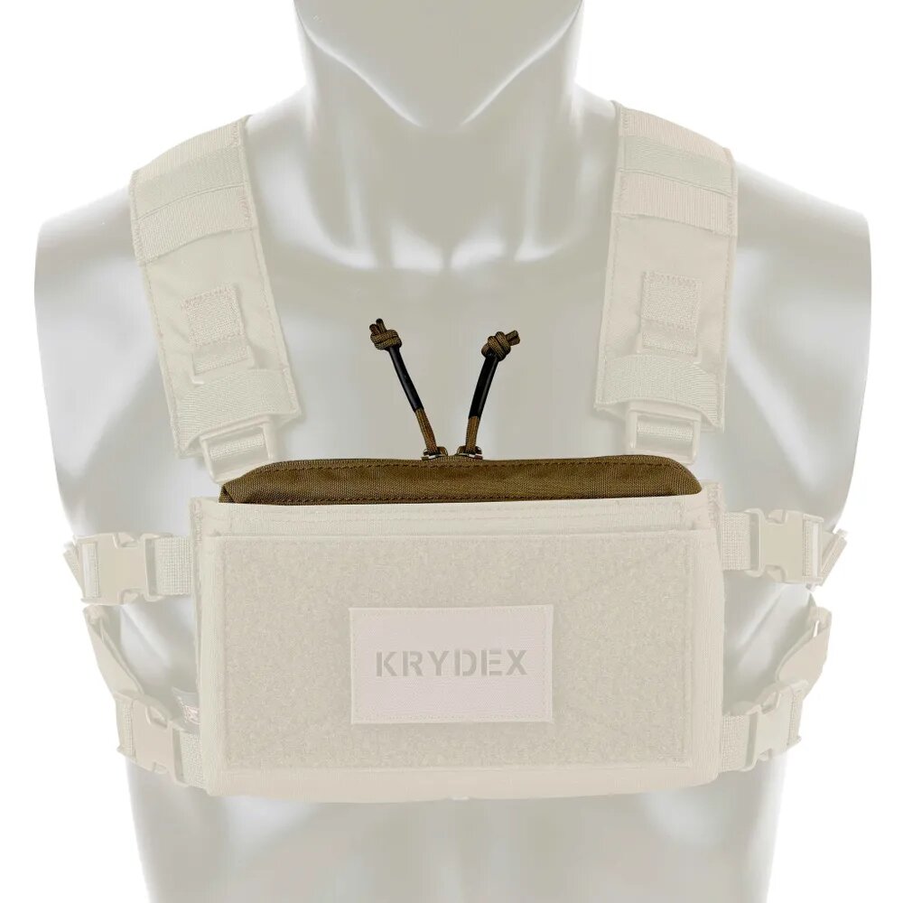 Krydex Gear Сумка гермосумка для MK3 Chest Rig, Коричневый, Нейлон 500D, Двойная молния YKK