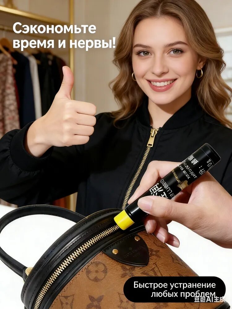 Средство для ухода за одеждой Масло-смазка для молний