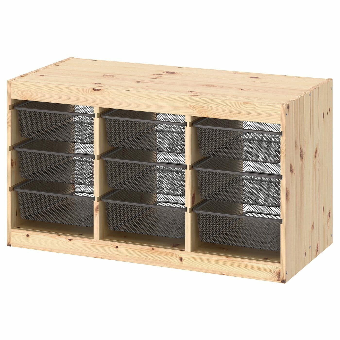 Стеллаж IKEA TROFAST, светлая сосна, 93x44x52 см 494.808.28