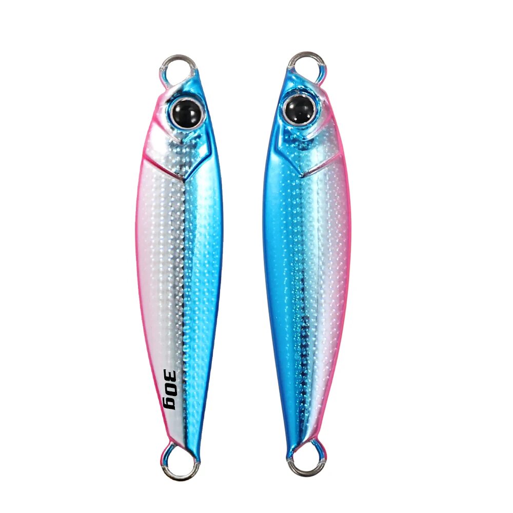 JIGGING PRO Микроджиг-ложка для медленного джига 10-40 г 22g, Blue-Pink