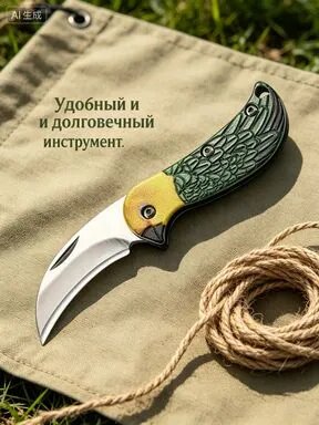 Садовый нож, лезвиеВысокоуглеродистая сталь