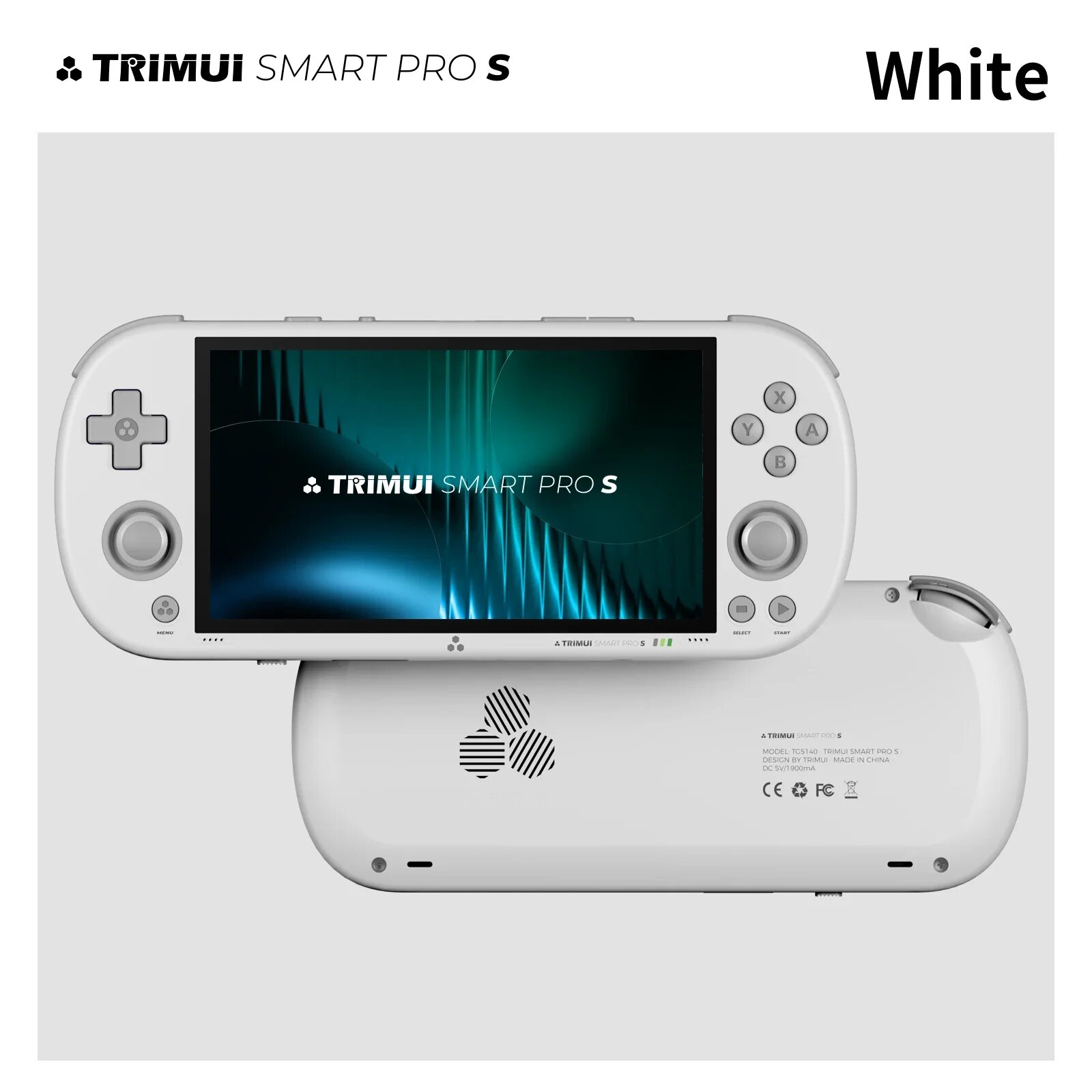 TRIMUI SMART PRO S портативная игровая консоль Белый, No Card, Белый, White