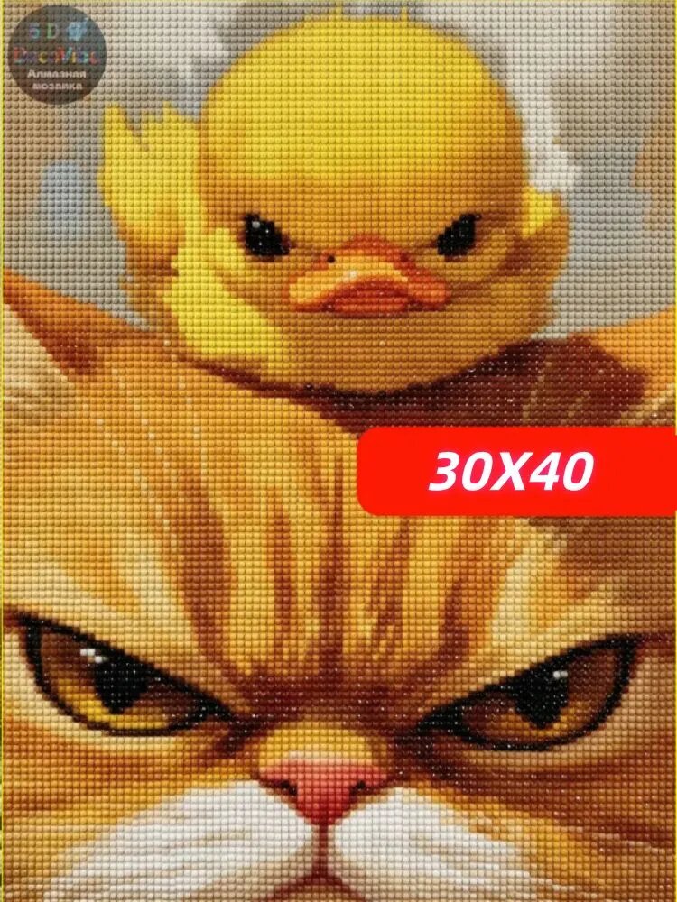 Алмазная мозаика 30х40 без подрамника Kids Zone