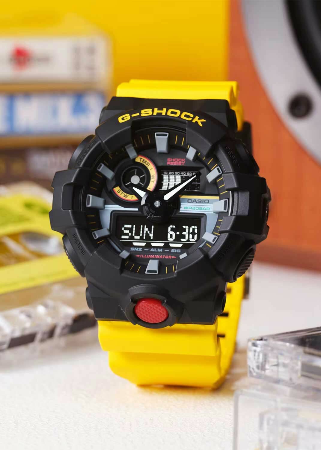 Наручные часы CASIO G-Shock, желтый — фото 1