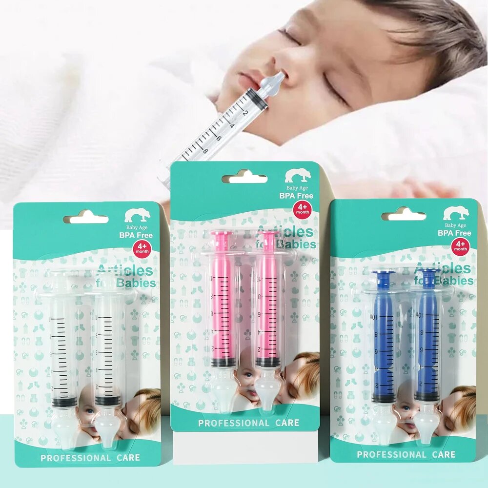 Детский назальный аспиратор RUZOFO силиконовый 10 мл/20 мл C15-Yellow 2pcs