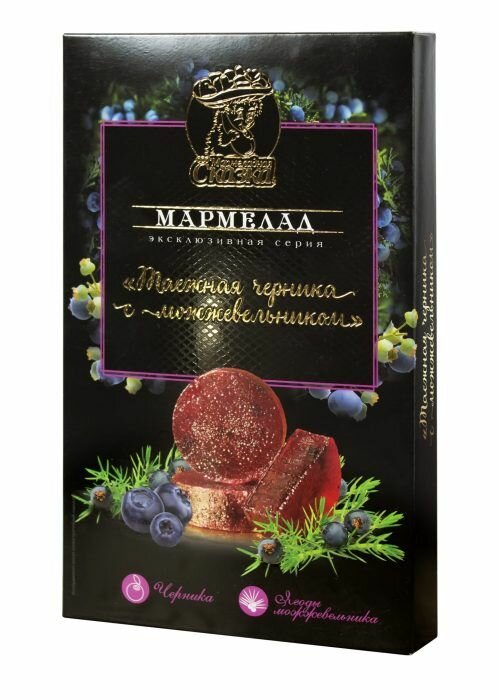 Мармелад Таежная черника черника с можжевельником 170гр