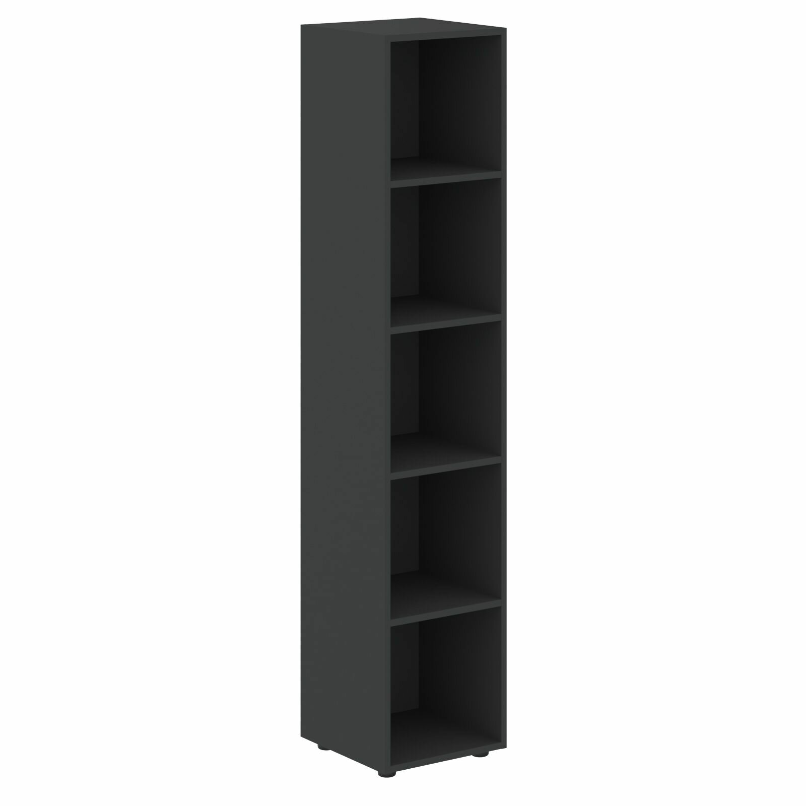 Офисный стеллаж / стеллаж для хранения SKYLAND FORTA FHC 40, черный графит, 40х40х200 см