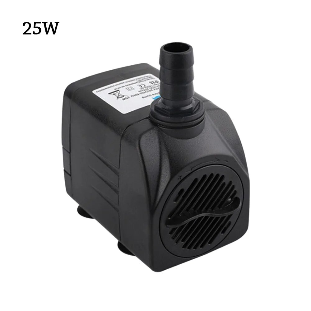 Погружной водяной насос, черный, металлический 25W