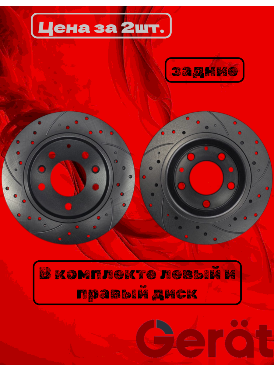 Тормозные диски R015W (задние) Performance