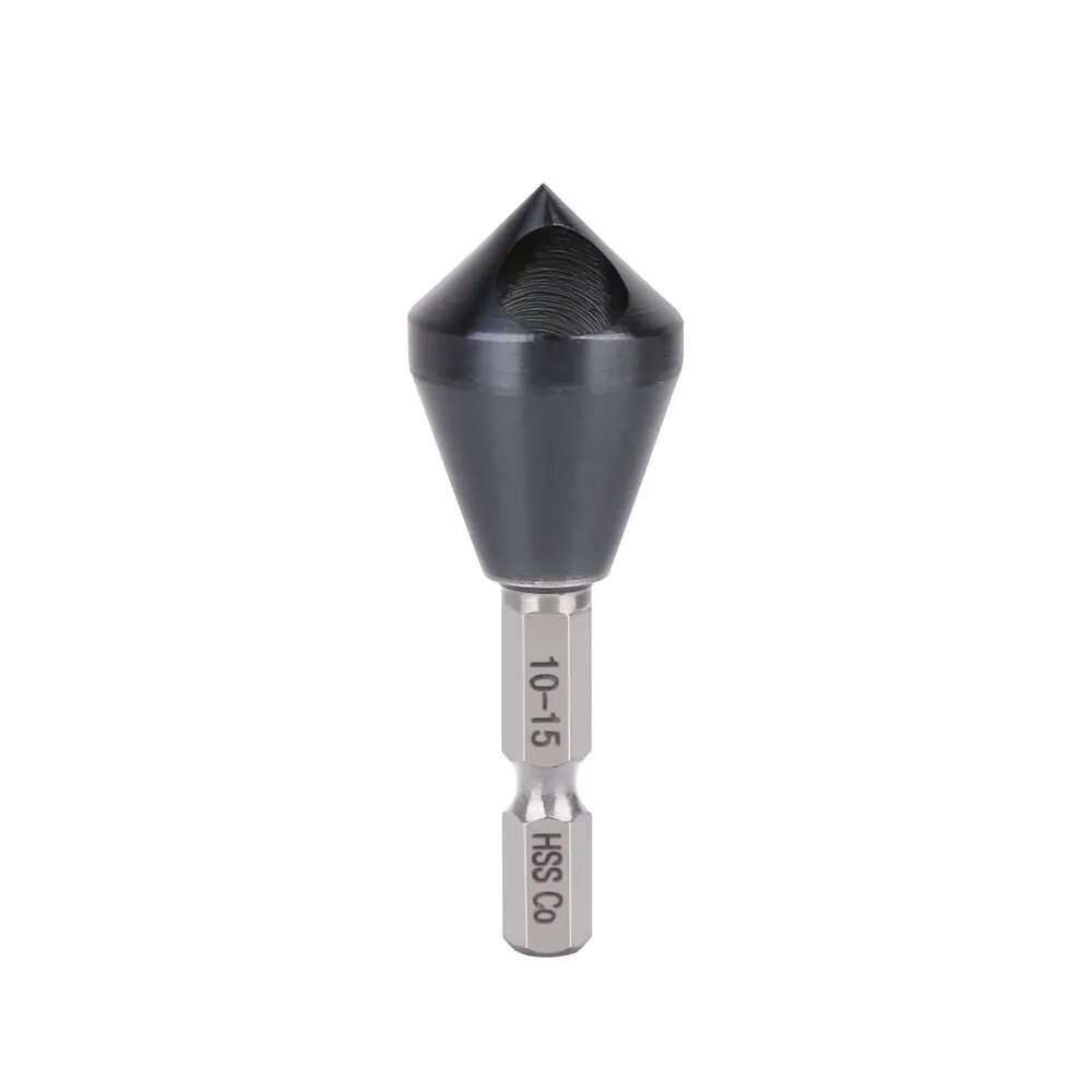 10-15mm Сверла с зенковкой из кобальтового сплава M35 TiAlN 1/4 "Быстросменный шестигранный хвостовик 90 градусов для снятия заусенцев и снятия фаски с отверстий Режущий инструмент
