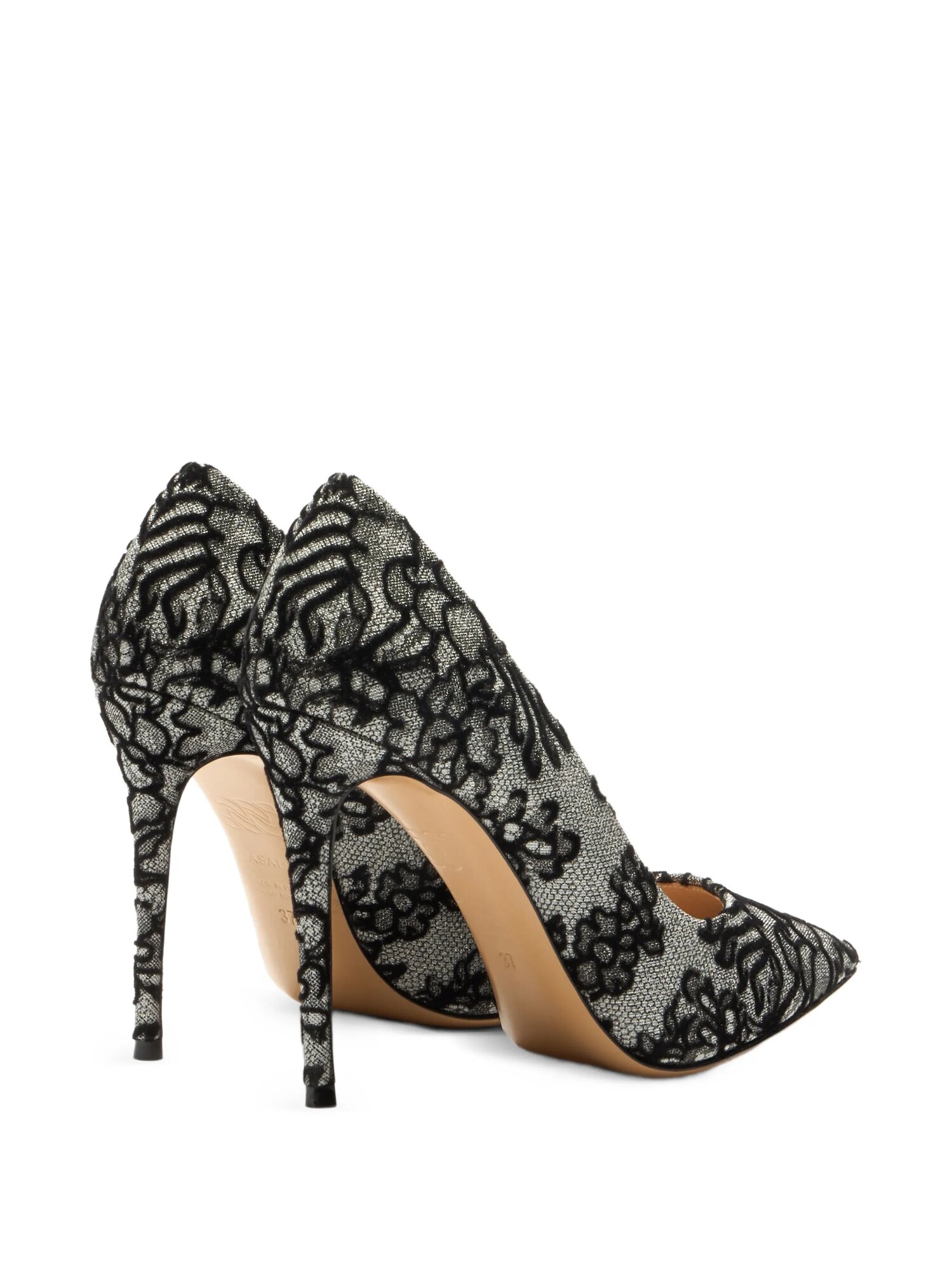 Туфли Casadei Julia Rigel flocked pumps, размер 39 — фото 1