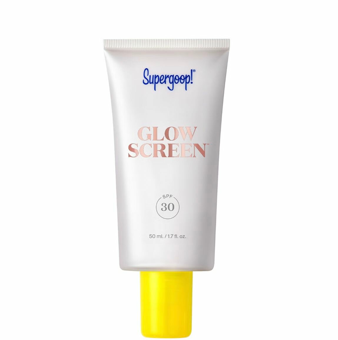 Supergoop! сияющий солнцезащитный крем праймер для лица Glow Sunscreen в оттенке Sunrise SPF 30 50 мл