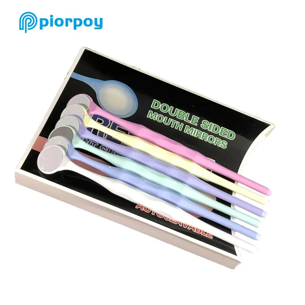 Стоматологические зеркала PIORPOY, 10 шт, двухсторонние/односторонние Double Side