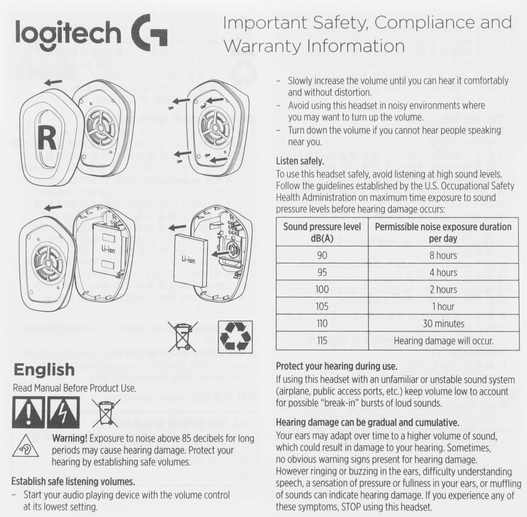 Наушники с LOGITECH микрофоном G435 белый/синий 981-001075