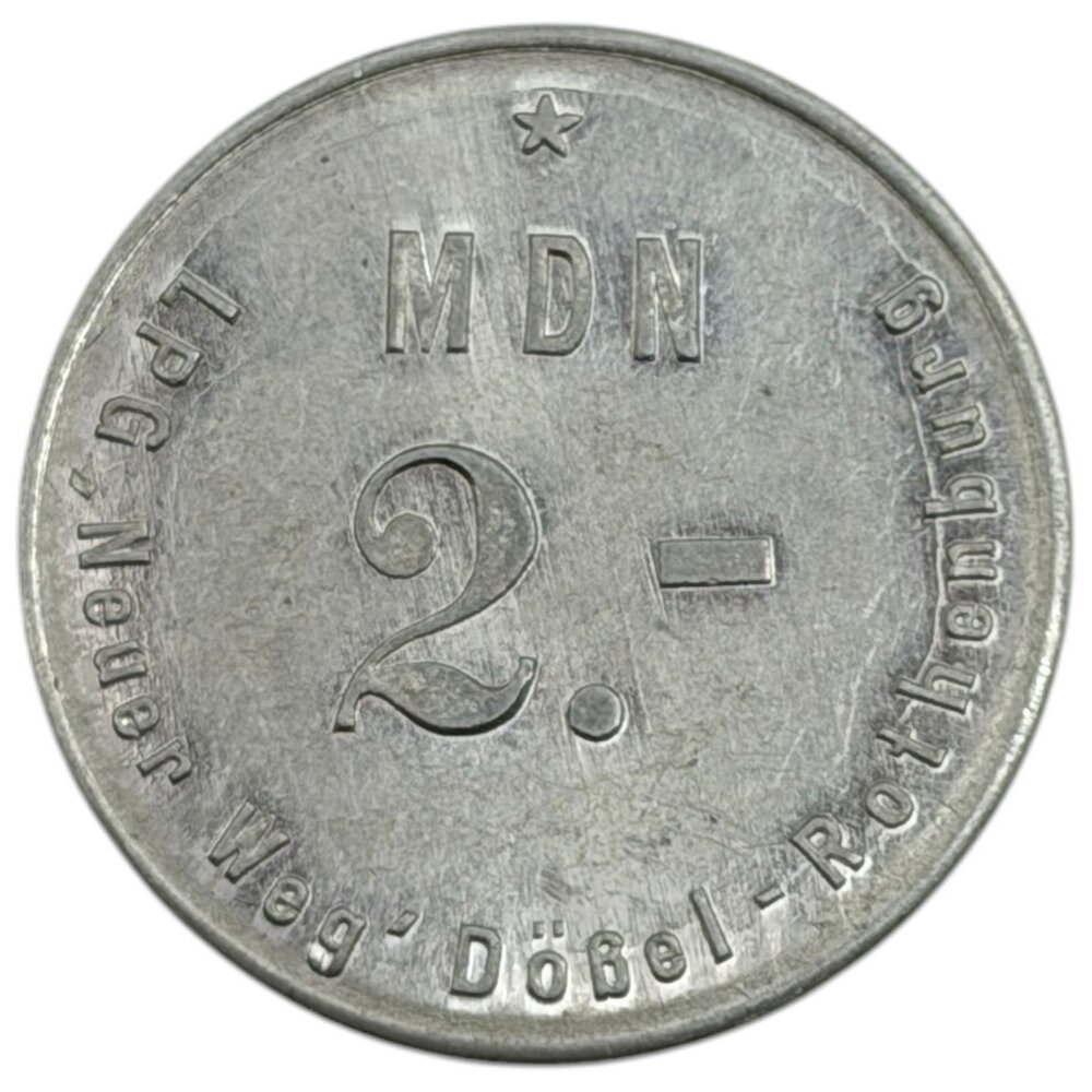 ГДР (Германия), Дёссель токен 2 марки 1964-1967 гг. (Кооператив Neuer Weg)