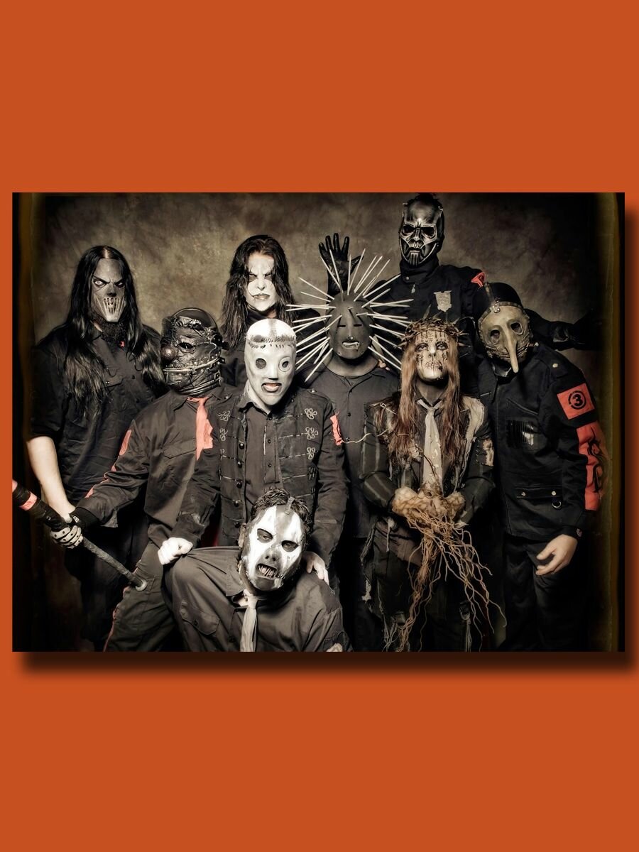 Постер Slipknot - 30х40см, Плакат Slipknot, арт.3